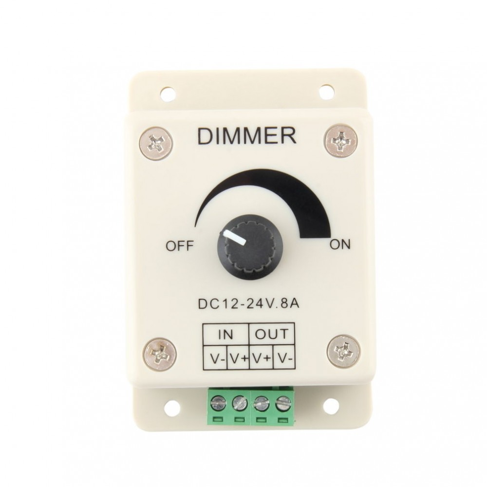 Led Driver Dimmer 12v-24v giris 0v-24v cikis dimmer 8A