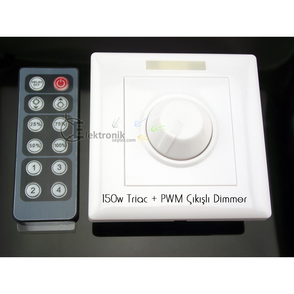 ES-150w Triac PWM AC Dimmer Uzaktan Kumandalı